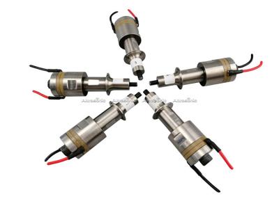 China 60kHz 100W Ultrasonic Transducer with Titanium Booster for Welding Cutting Sewing for sale