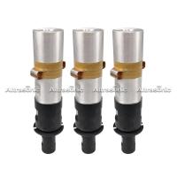 China 20kHz 2000W Piezoelectric Ultrasonic Transducer with Titanium Booster for Mask Making Machine Welding for sale