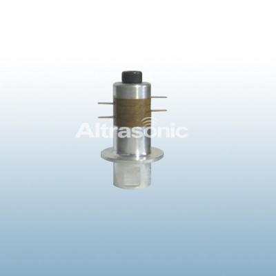 China Piezoelectric 50KHz Ultrasonic Welding Transducer 600W 4 Ceramic Discs M8 Bolt for sale
