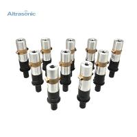 China 20kHz 1500W Ultrasonic Transducer with Booster for Plastic Welding 50mm 4 Ceramic for sale