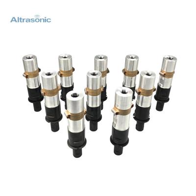 China 20kHz 1500W Ultrasonic Transducer with Booster for Plastic Welding 50mm 4 Ceramic for sale