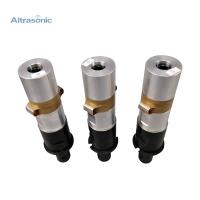 China 20kHz 1500W Ultrasonic Welding Transducer Booster with M18x1.5 Bolt 50mm Ceramic for sale