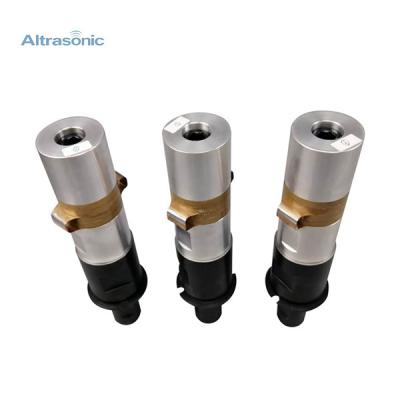 China 20kHz 1500W Ultrasonic Welding Transducer Booster with M18x1.5 Bolt 50mm Ceramic for sale
