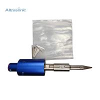 China Non Woven Ultrasonic Cutter 500W 30kHz Titanium Alloy Blade Cutting Machine for sale