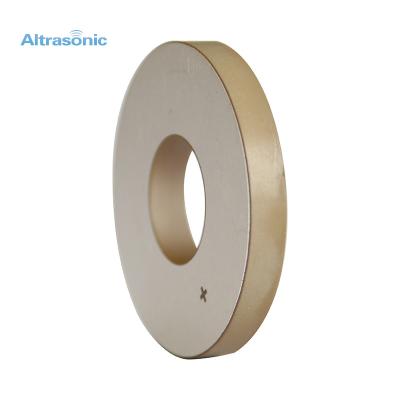 China Ultrasonic Transducer PZT Ceramic Ring 50x20x6mm High Sensitivity Silver Electrode for sale