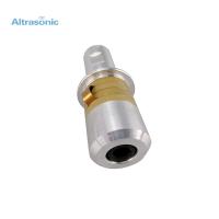 China 25kHz 500W Double Ceramics Ultrasonic Welding Converter Waterproof Transducer M12x1 for sale