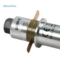 China 25kHz 500W Double Ceramics Ultrasonic Welding Converter Waterproof Transducer M12x1 for sale