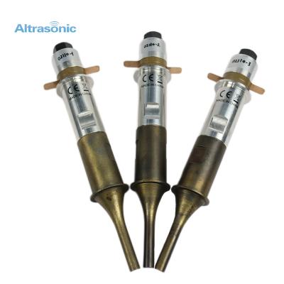 China 25kHz 500W Ultrasonic Welding Converter with Two Ceramics Waterproof Transducer for sale