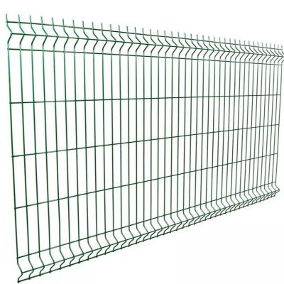 China Welded Mesh Panel Fence Decorative 3D Curved Welded Wire Mesh Garden Fence Panel Yard Link Iron Wire Fence Forti V Fold for sale