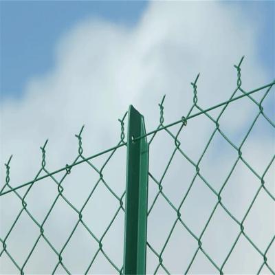 China CHAIN LINK FENCE FOR ROAD FENCE, HDG chain link mesh, diamond wire mesh, rhombic wire mesh, cyclone fence for sale