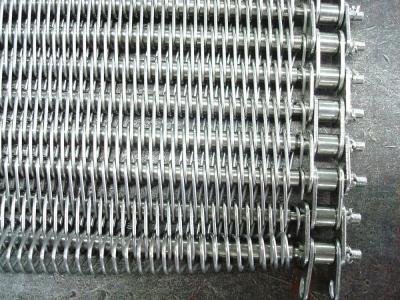 China 304 316 Stainless Steel Eye Flex Wire Mesh Conveyor Belt for Drying for sale