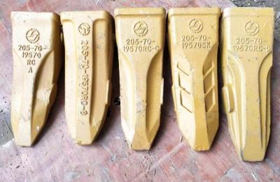 China PC200 Excavator Rock Teeth Forged Casting 205-70-19570 For Construction Works for sale