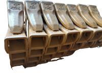 China Forged Excavator Bucket Parts Teeth and Adaptor For EX100-2 Max Jaw Opening 500 for sale
