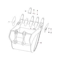 China 7T3402RC Excavator Bucket Teeth Alloy Steel Heavy Duty Bucket Teeth Rock Teeth for sale