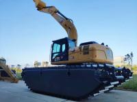China Customized Hydraulic Excavator Pontoon Amphibious Floating used for  320D 320C SY215 PC200Excavator Chassis Machine for sale