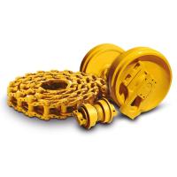 China excavator dozer parts front idler 6t-2614 bulldozer adjuster front idler roller t200 d3g d4d d6 d6h d8r d11n d65 320d 32 for sale