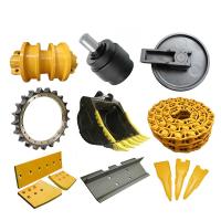 China Front track idler assy for mini excavator wheel bulldozer parts rubber idler js220 pc20 pc60 pc200 pc300 ex120-2 js220 for sale