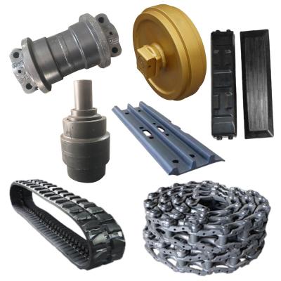 China KH021 KH027 Excavator Undercarriage Parts Idler Track Bottom Roller Sprocket Top Roller for sale