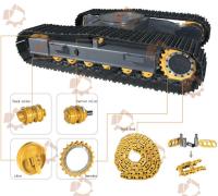 China KH021 KH027 Excavator Undercarriage Parts Idler Track Bottom Roller Sprocket Top Roller for sale