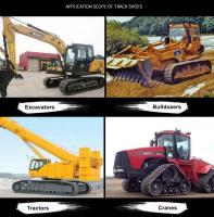 China High Quality  Rubber Crawler Excav Track Pad Rubber/Board Polyurethane Grousers Shoes for Excavator Undercarriage Parts for sale