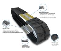 China Excavator parts custom quality cheap rubber track system 180x60x37 small rubber excavator tracks for sale