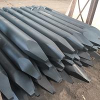 China Excavator Parts Hydraulic Rock Hammer Breaker Blunt Chisel 68mm Hydraulic Breaker Chisels Tool Of Wedge Type 135mm 140mm for sale