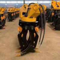 China Customizable Excavator Attachments Multifunctional Spare Parts Rotating Log Grapple for sale