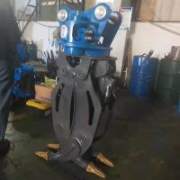 China Customizable Excavator Attachments Multifunctional Spare Parts Rotating Log Grapple for sale