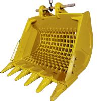 China Wear Resistant Excavator Attachments Tilt Mn Q355 Q345b Excavator Root Rake for sale