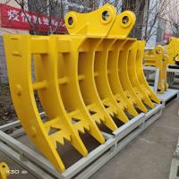 China Customizable Excavator Attachments Arable Land Harrow Bucket Multitooth Rake Bucket For Excavato for sale