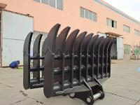 China Customizable Excavator Attachments Arable Land Harrow Bucket Multitooth Rake Bucket For Excavato for sale