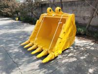 China Customized Excavator attachments excavator rocke bucket  crusher bucket yellow black bucket for sale