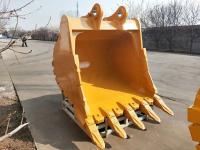 China Customized Excavator attachments excavator rocke bucket  crusher bucket yellow black bucket for sale