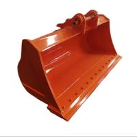 China Customized Q355B MN Orange Yellow Clear Bucket For Excavator for sale