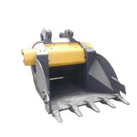 China Heavy Duty Construction Machine Attachment Excavator Crusher Jaw Crushing Bucket for sale