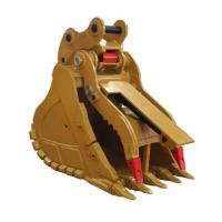 China Excavator Concrete Trapezoidal Ditch Bucket Sophistied Durable Q355B Q345B for sale