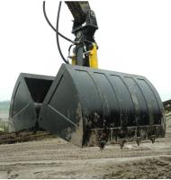 China Rotating Excavator Rock Bucket Clamshell Bucket Grab For Pc200 Zx200 Ex210 Pc300 for sale