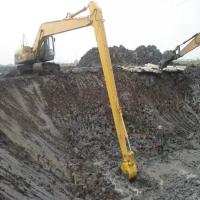 China Customized Three-Section Boom Demolition Arm Extension  Boom T Telescopic Long Reach Arm Bucket Used For Excavator for sale