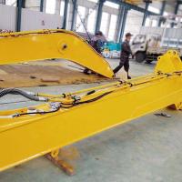China Customized Extended Boom Excavator Boom And Stick Q355B Extension Big Boom Used For Excavator Building Demolition for sale