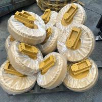 China excavator dozer parts front idler 6t-2614 bulldozer adjuster front idler roller t200 d3g d4d d6 d6h d8r d11n d65 320d 32 for sale