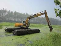 China Customized Pontoon Q335B Q355B Excavator Pontoon Floating Swamp Amphibious Pontoon For SANY SY135C for sale