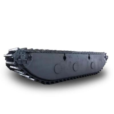 China Customized Floating Amphibious Excavator Pontoon Q355B Q690 Q345BUndercarriage Parts Water Track used for  320D PC200 for sale