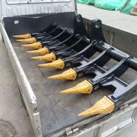 China Customized  Excavator Land Clearing Rakes 1 - 50 Ton Excavator Q355B Stick Rake for sale