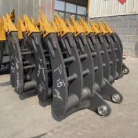 China Customized  Excavator Land Clearing Rakes 1 - 50 Ton Excavator Q355B Stick Rake for sale