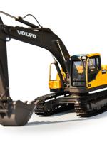 China EC220DL Alloy Excavator Model Original Engineering Vehicle Simulation Excavator Ornaments for sale