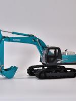 China Excavator Model KOBELCO Original Simulation Metal Alloy Car Shinko SK200 Decoration Non-toys for sale
