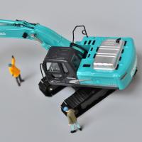 China Excavator Model KOBELCO Original Simulation Metal Alloy Car Shinko SK200 Decoration Non-toys for sale