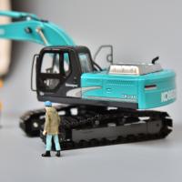 China Excavator Model KOBELCO Original Simulation Metal Alloy Car Shinko SK200 Decoration Non-toys for sale