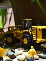 China DM  988H Loader Shovel Bulldozer Engineering Truck Alloy Simulation Model for sale