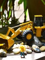 China DM  988H Loader Shovel Bulldozer Engineering Truck Alloy Simulation Model for sale